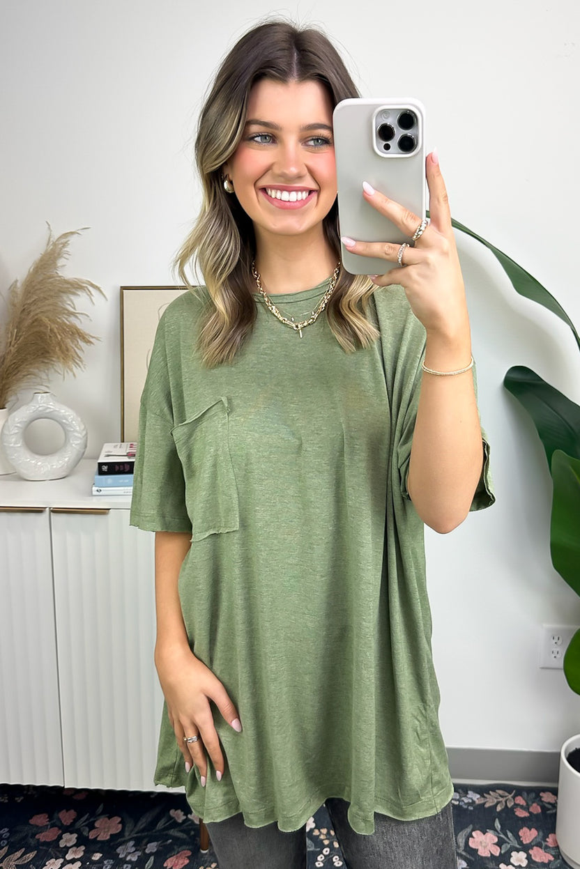 Ajay Oversized Pocket Top - BACK IN STOCK · Madison + Mallory