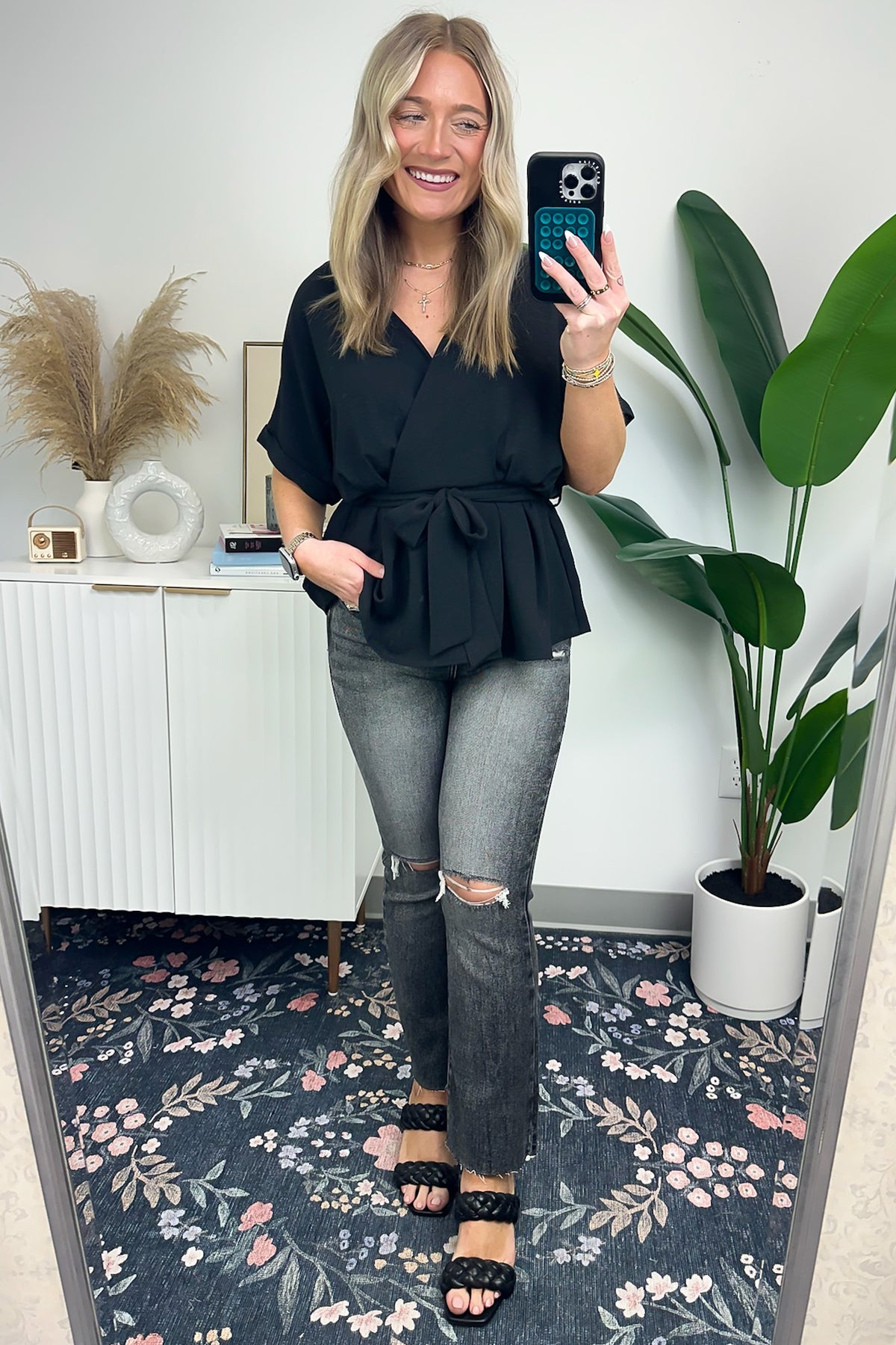 Alluring Magic Surplice Tie Front Top - FINAL SALE · Madison + Mallory