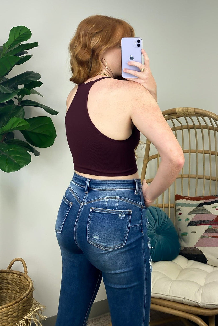 Knock Out Ribbed Halter Top - FINAL SALE · Madison + Mallory