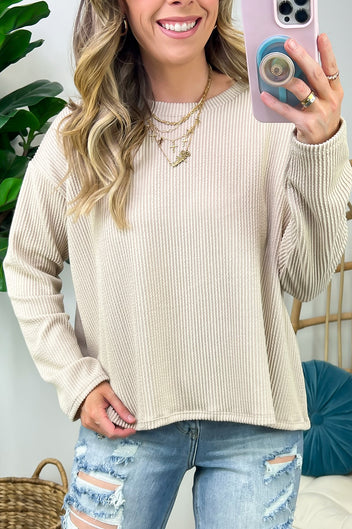 Moa Ribbed Knit Relaxed Top - FINAL SALE · Madison + Mallory